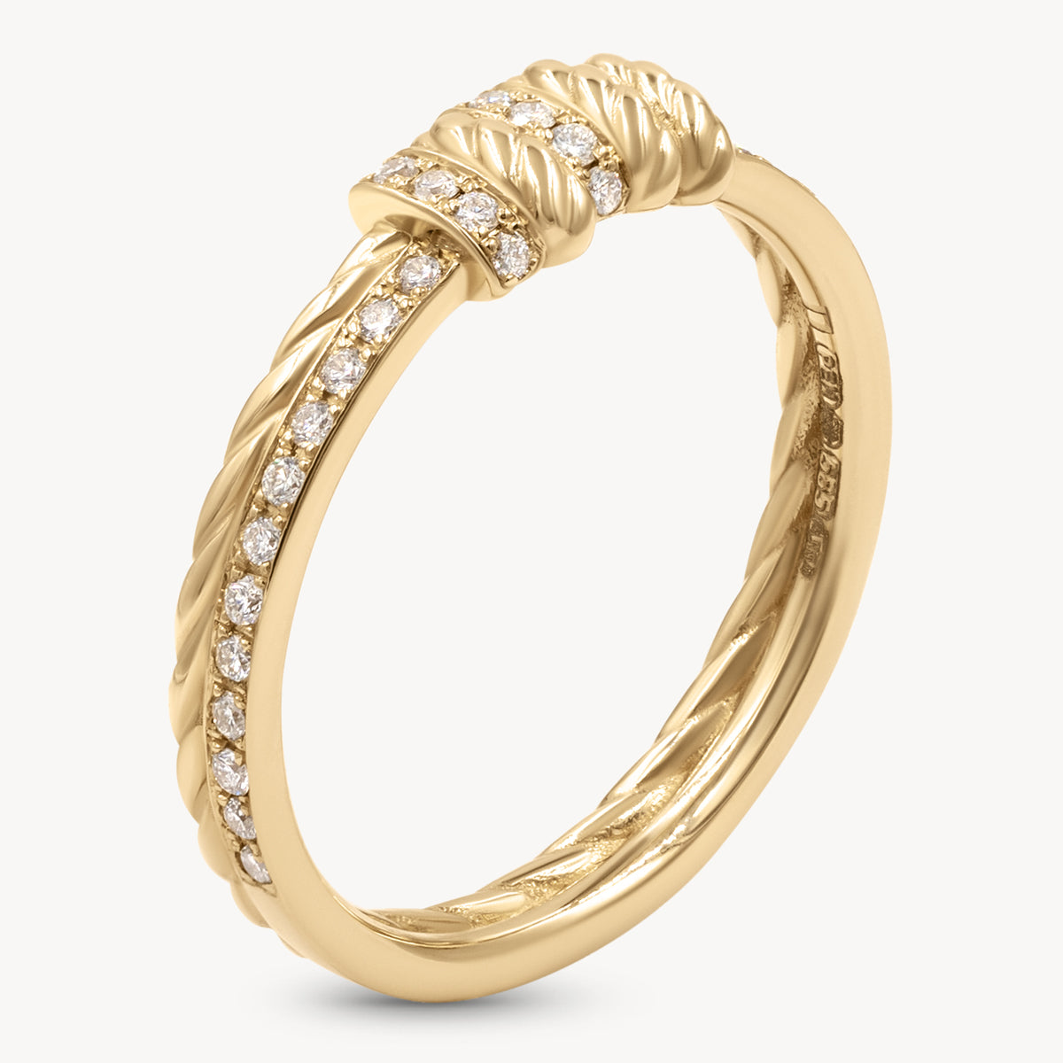 Penelope Fine Jewelry Diamond Bind Ring in 14k Yellow Gold | Audry Rose